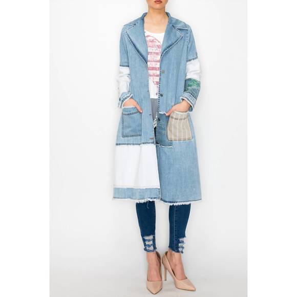 Origami | Jackets & Coats | New Origami Duster Jacket With Patches In ...